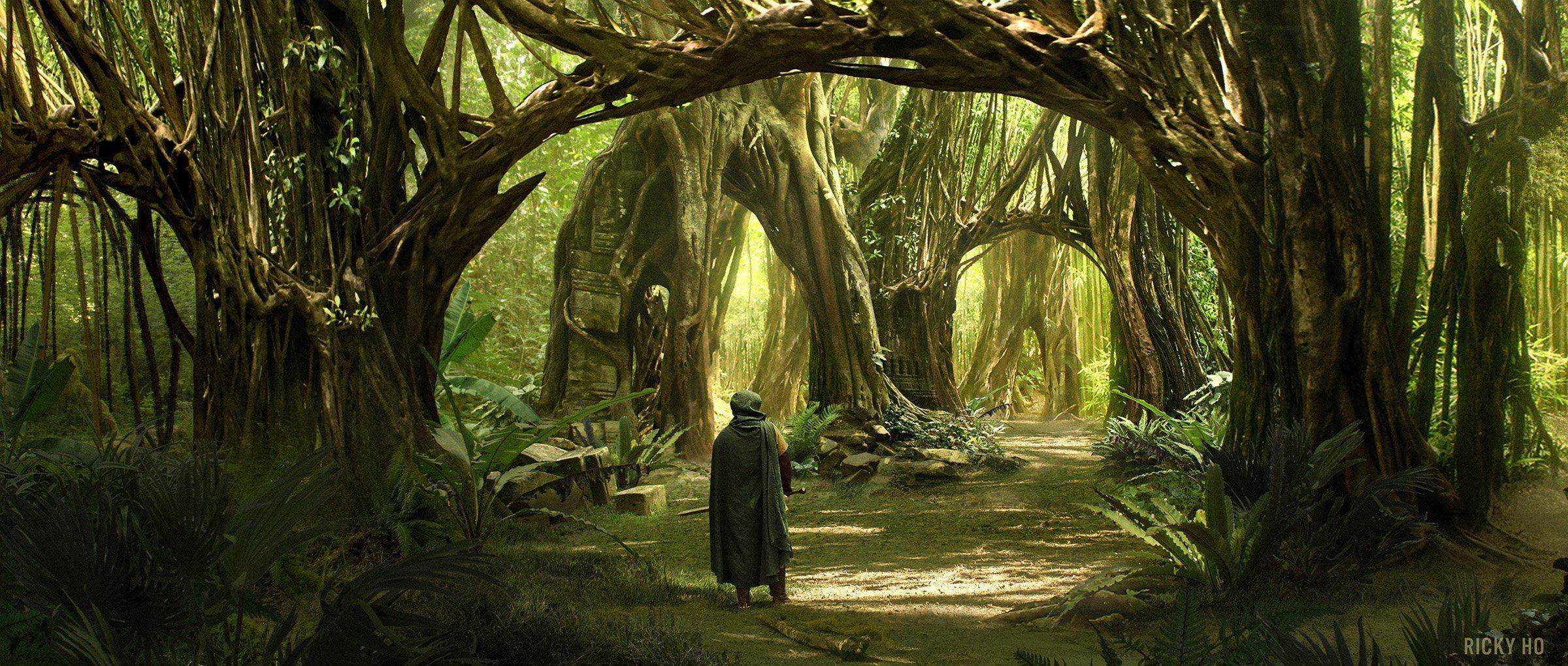 Ashes of Creation Jungle Arches concept by Ricky Ho/Moon Pillar Studio | Scrolller