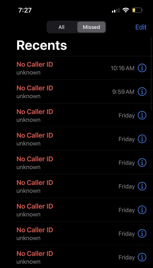 All the calls I’ve been receiving lately (even ones from my mom) keep showing up as calls with ...