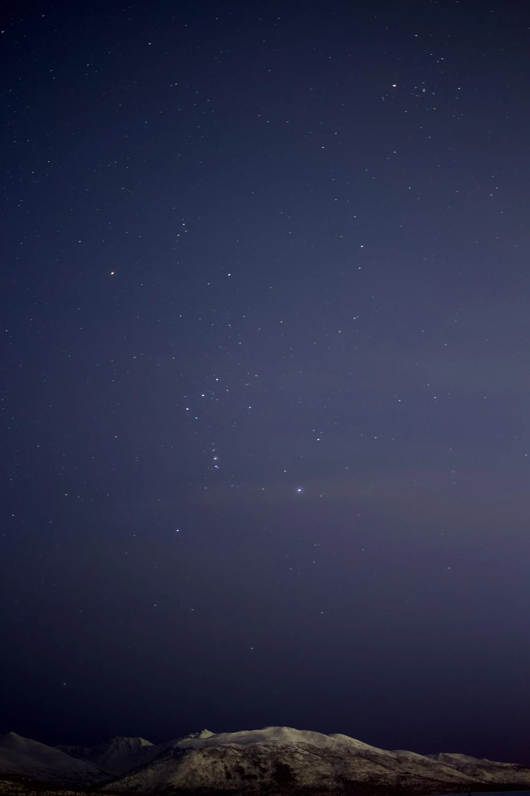 Orion over the Chugach Mountains. Anchorage, Alaska | Scrolller