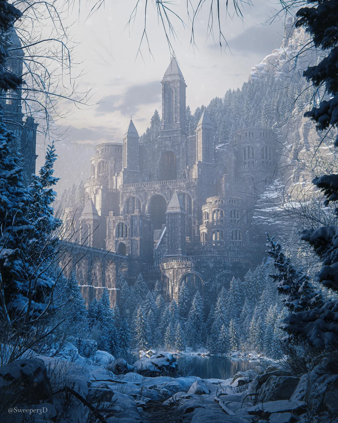 Frostfall Castle, by Sweeper3D | Scrolller