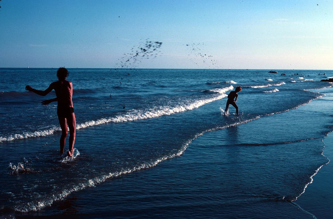 My cousin and me having a mud fight on the beach in Italy, summer of 1980 | Scrolller