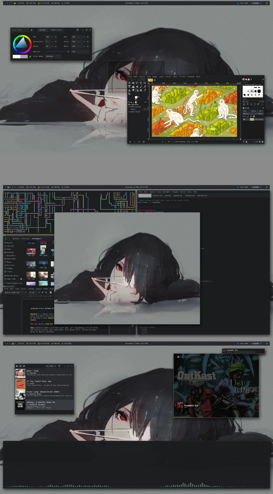 [i3wm] finally went dark mode | Scrolller