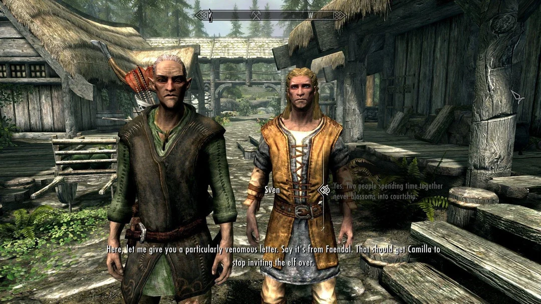 Alright Gamers. Who Do You Help In The Love Triangle Dilemma. Sven? Or Faendal? | Scrolller