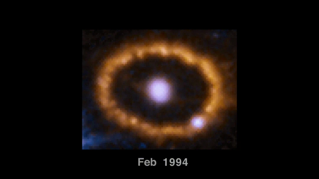Time-lapse of Supernova 1987A and its ring | Scrolller