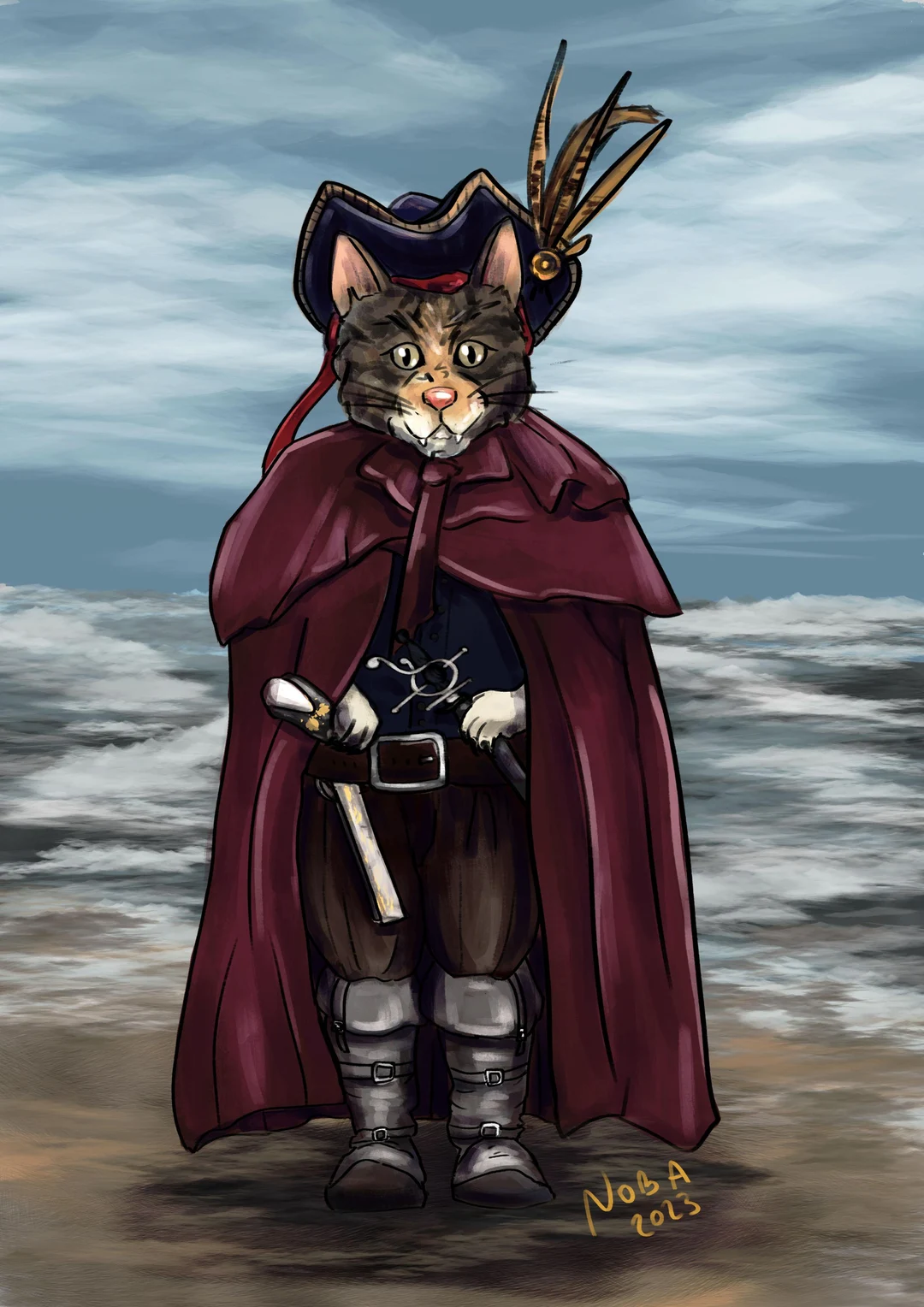 Felis Pirate Captain, by me, 2023 | Scrolller