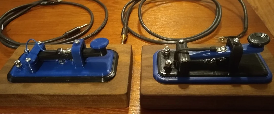 A buddy of mine asked me to print him a straight key for morse code practice. | Scrolller