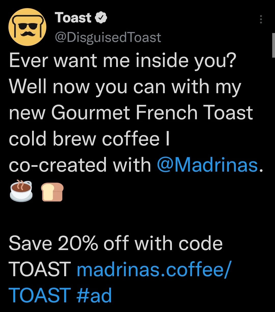 Well thats one TOAST way to start a caption!! | Scrolller