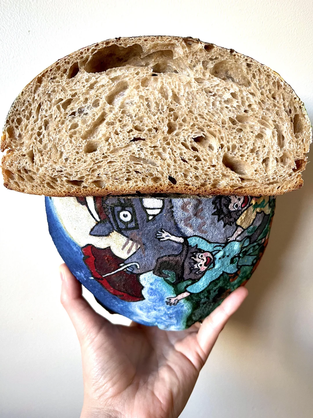 Received a request for a crumb shot of my Totoro loaf:) | Scrolller