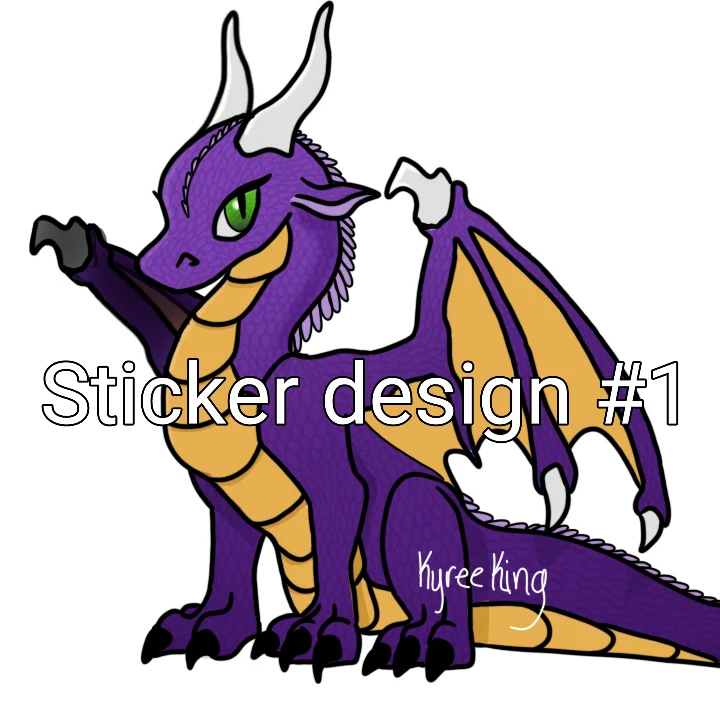 Making stickers! (the tail won't be cut off when I make it) $10 USD for a pack of 15 different ...