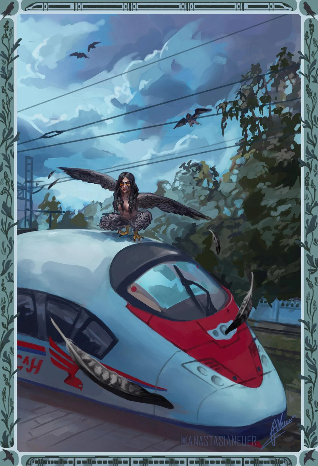 Birds, Anastasia Neuer (me), Digital, 2023 | Scrolller