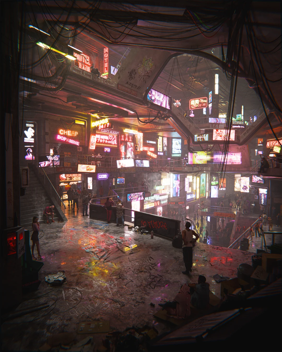 Dopamine Overload, Patryk Babski (me), 3D, 2024 | Scrolller