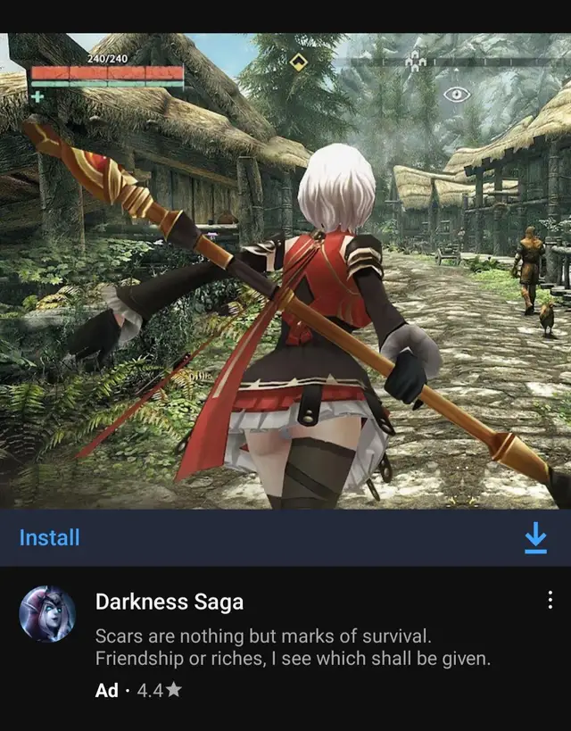 Oh come on. Lowest effort fake game add ever. | Scrolller