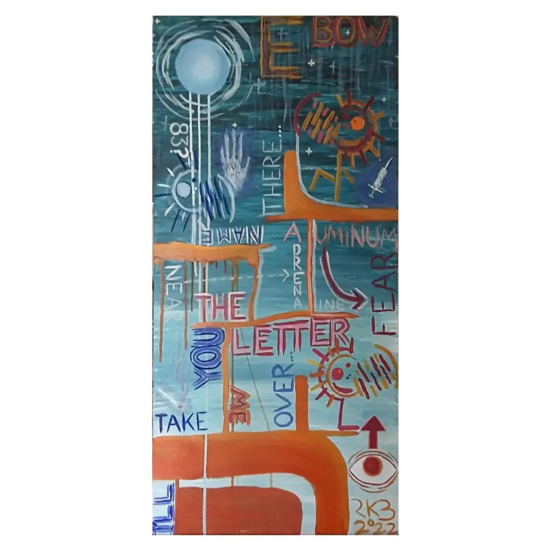 A painting I made inspired by E-Bow the Letter | Scrolller