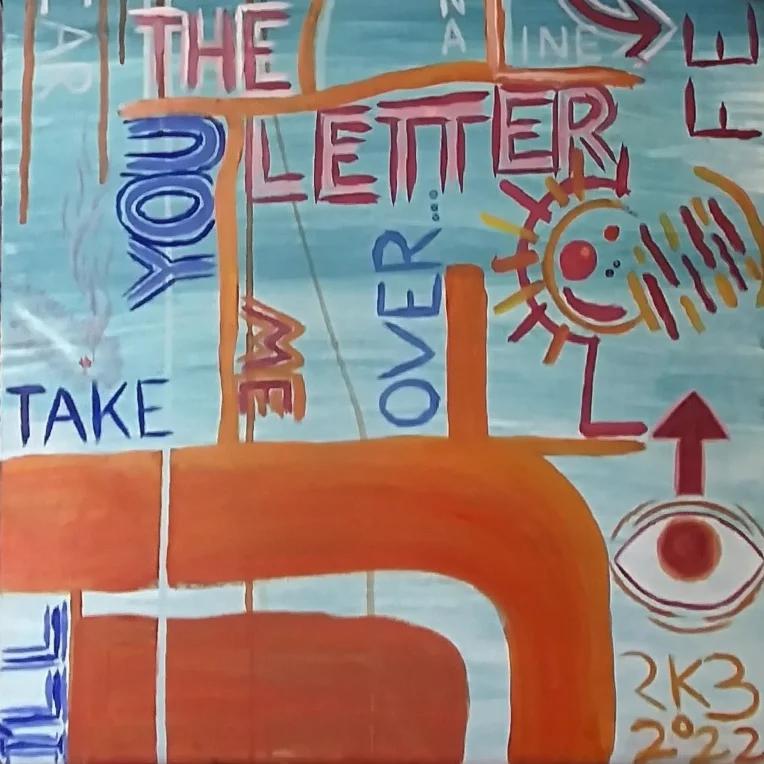 A painting I made inspired by E-Bow the Letter | Scrolller