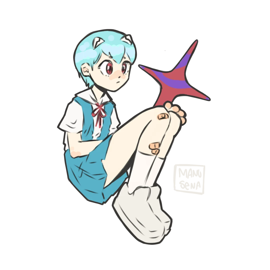 Rei Ayanami, made by me. (Manu Sena) | Scrolller