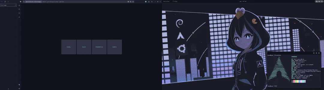 [GNOME] my setup for getting school work done :3 | Scrolller