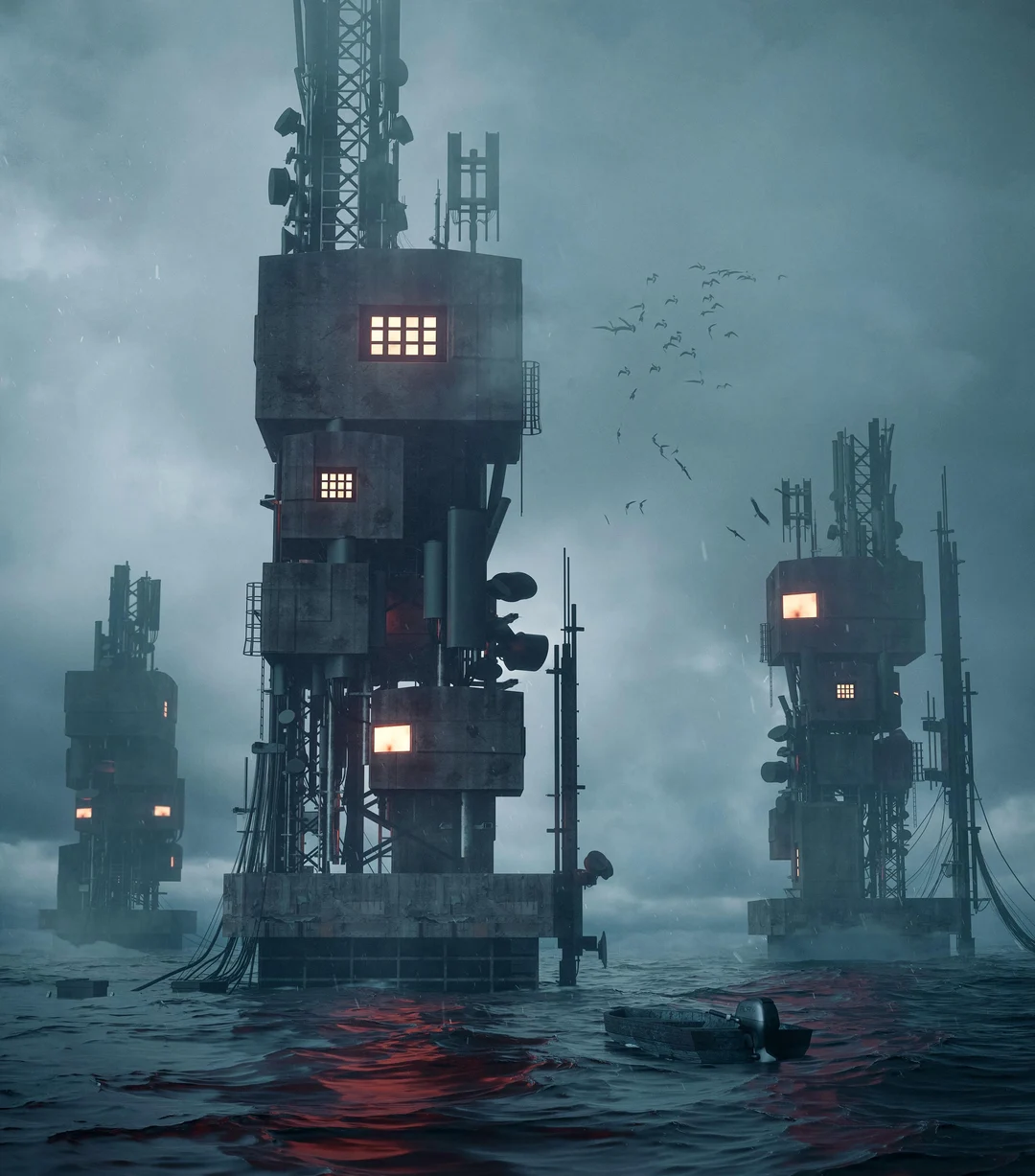 Towering, Sigurd Skjelberg, Digital 3d, 2023 | Scrolller