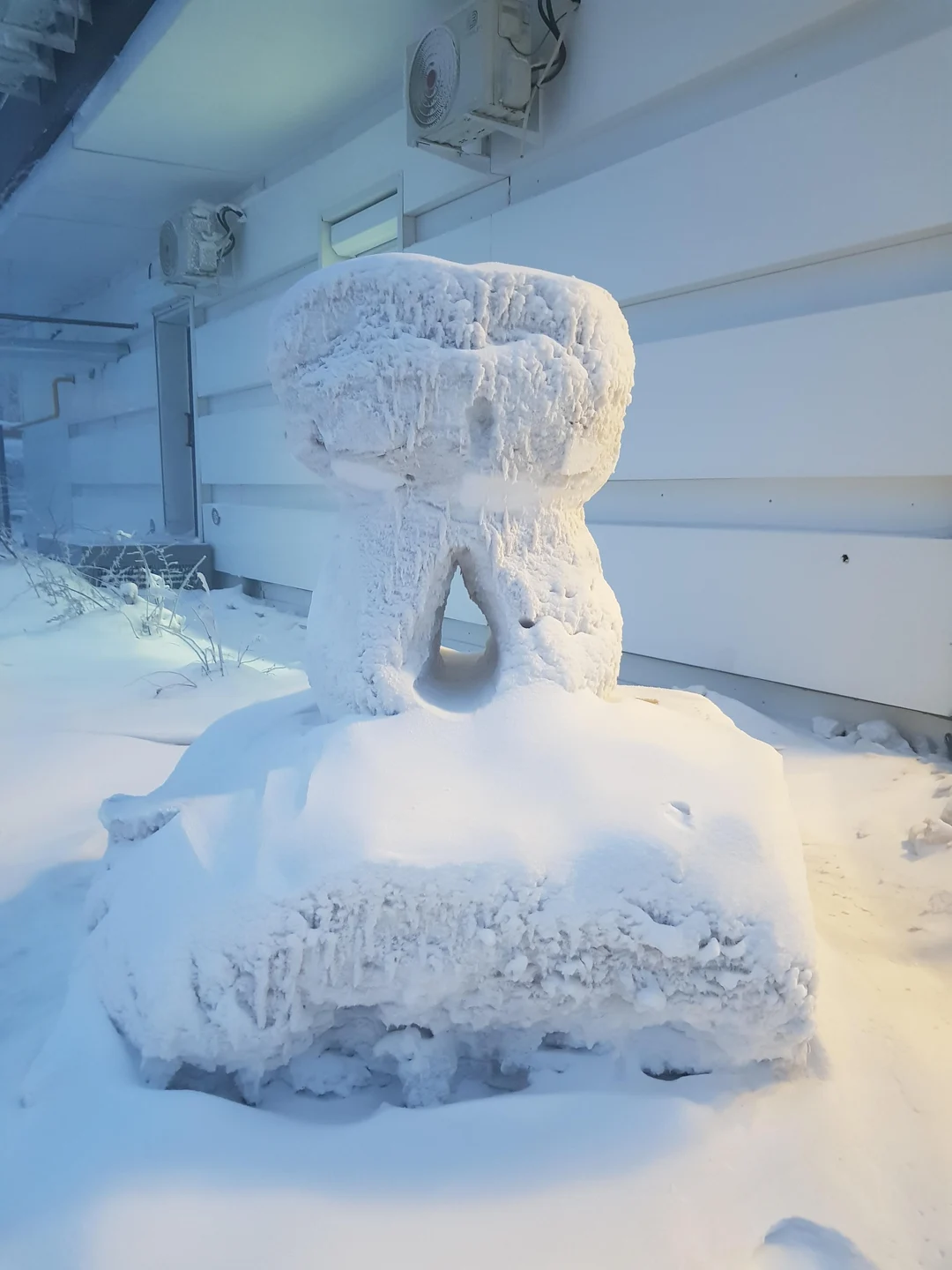 Some strange snow sculpture | Scrolller