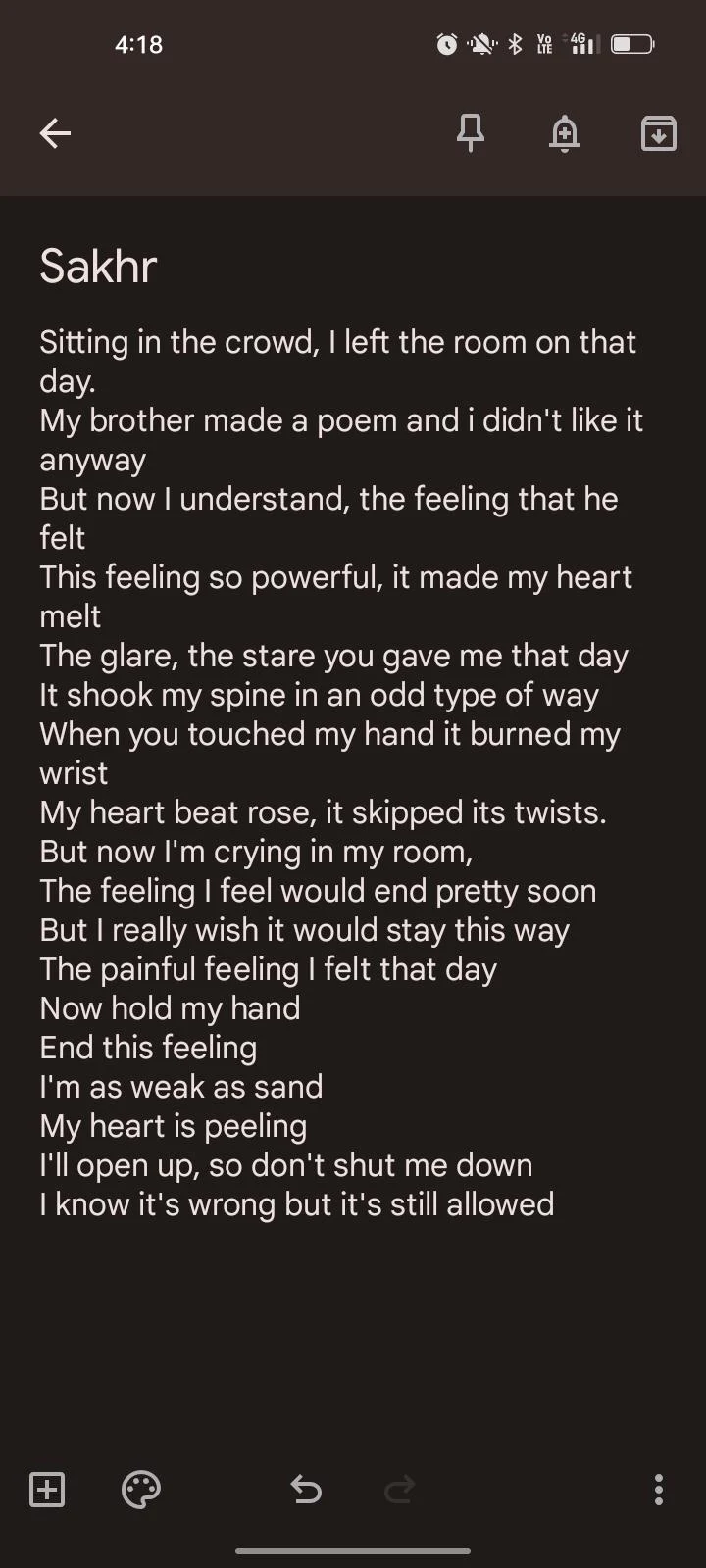 I made a poem for my crush (he's straight), I haven't showed him and I don't know what to do ...