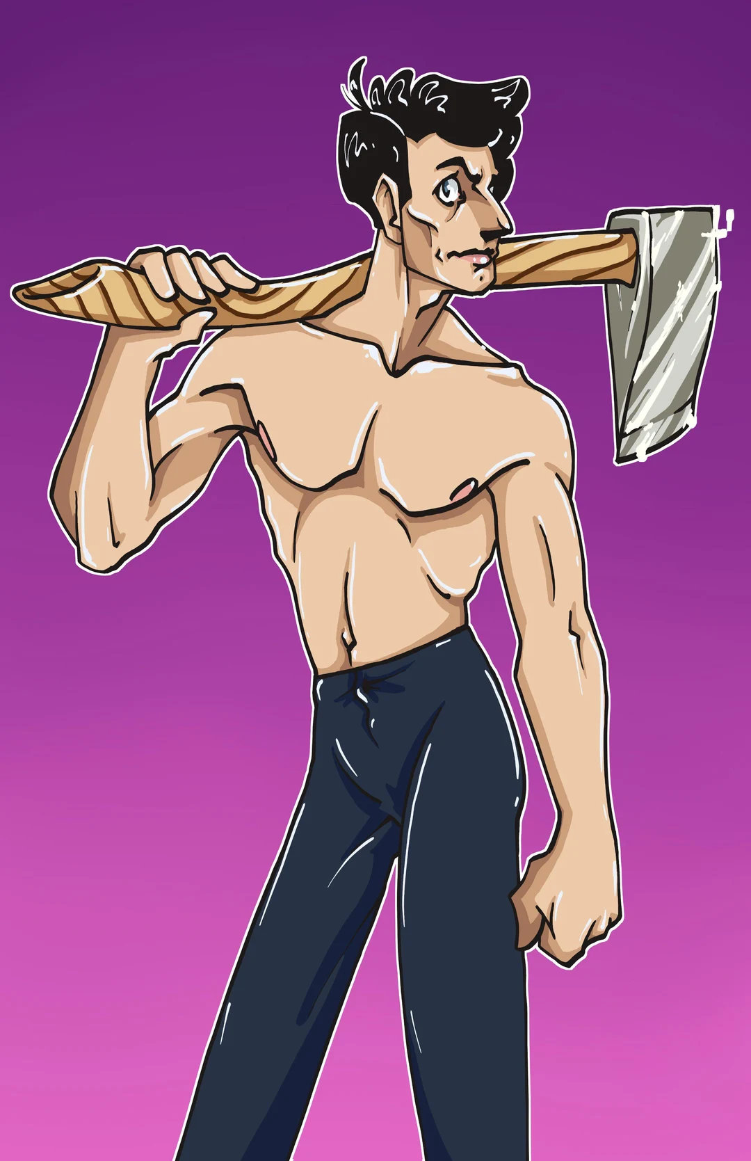 Abe the Babe, me, digital, 2022 | Scrolller