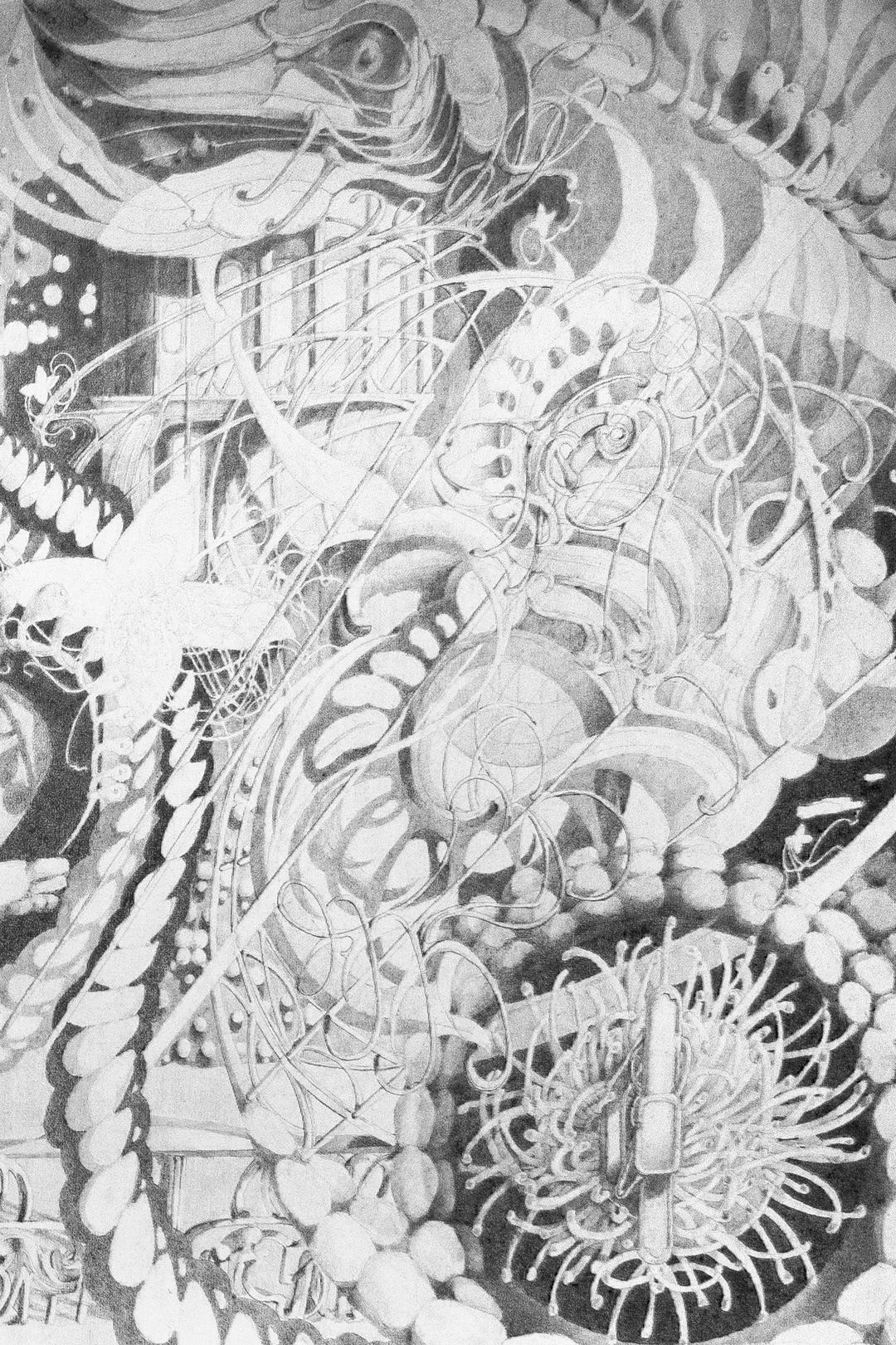 Expulsion of the Triumphant Beast, Olivia O’Callaghan, pencil, 2023 | Scrolller