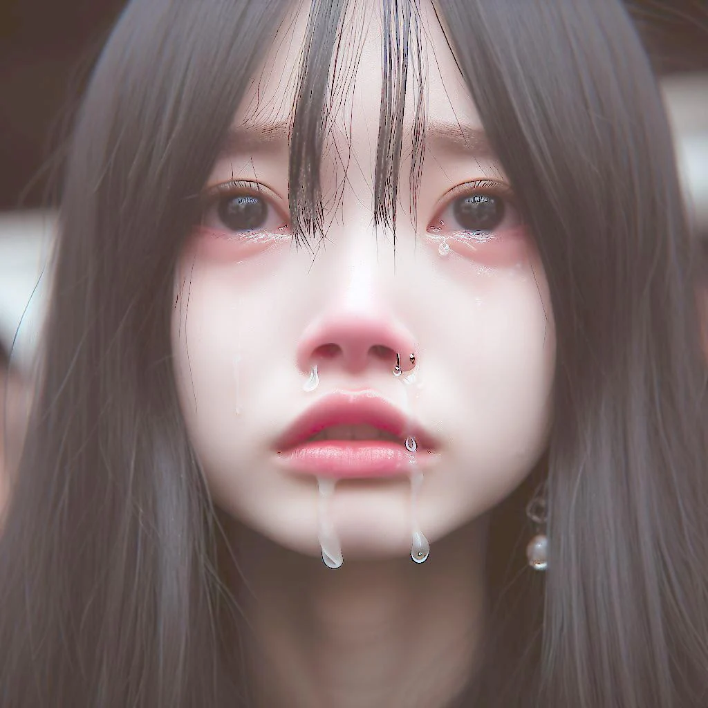 Crying girl (AI photo) | Scrolller