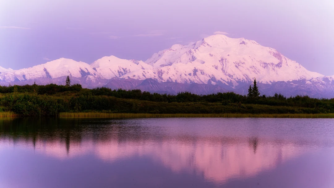Denali as seen from Reflection pond. [6000x3790] [OC] | Scrolller