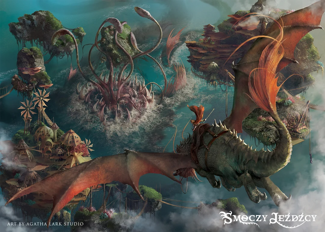 Dragon Riders RPG handbook illustration by Agata Skowronek (Agatha Lark) | Scrolller