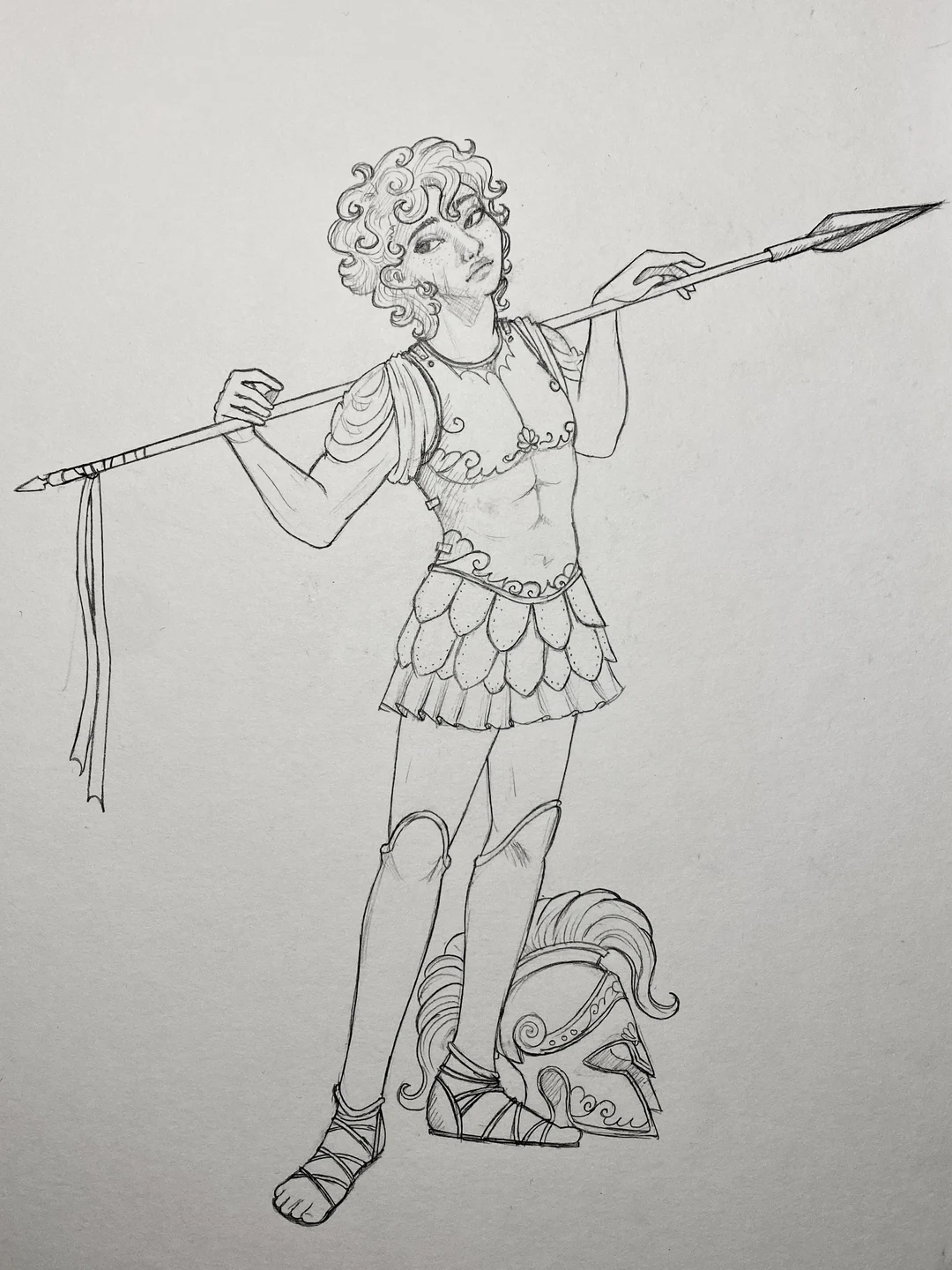 Achilis, me, pencil, 2023 | Scrolller