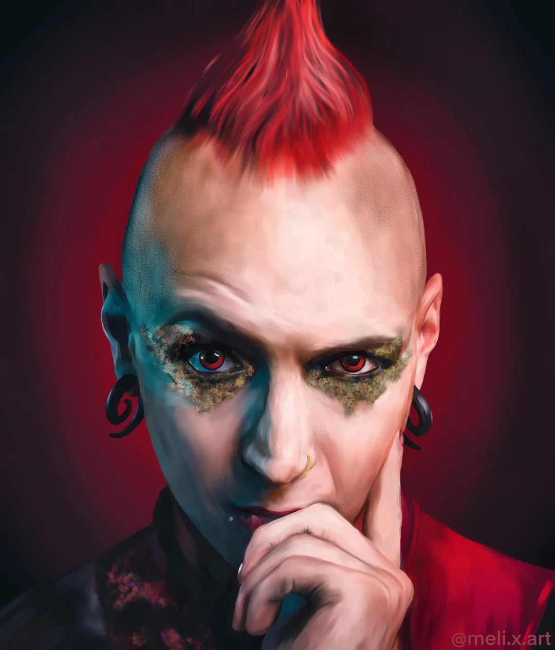 Portrait study, Me, digital - procreate, 2023 | Scrolller