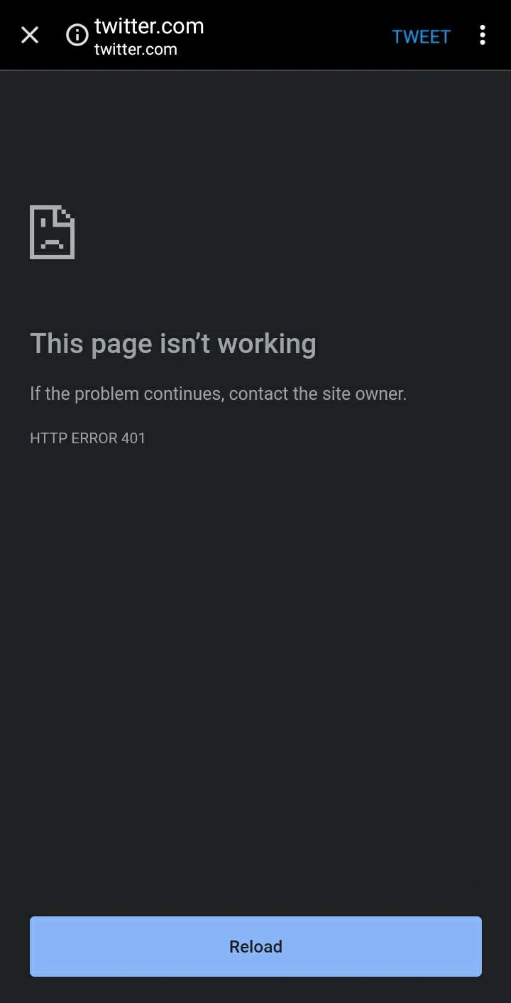 how come when I check the status of a report this pops up but not when I use the site? | Scrolller