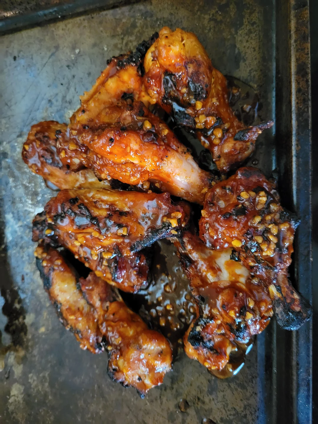 Smokey ginger garlic gochujang wings | Scrolller