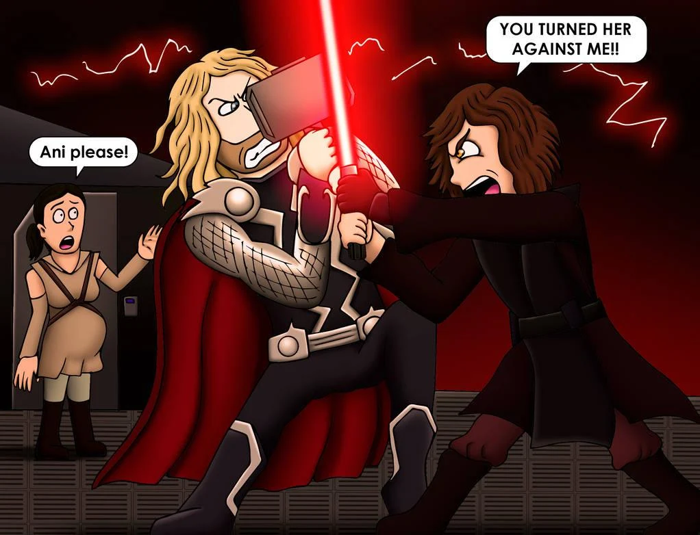 Natalie Portman's two love interests. Anakin Skywalker and Thor by HottubUSA | Scrolller
