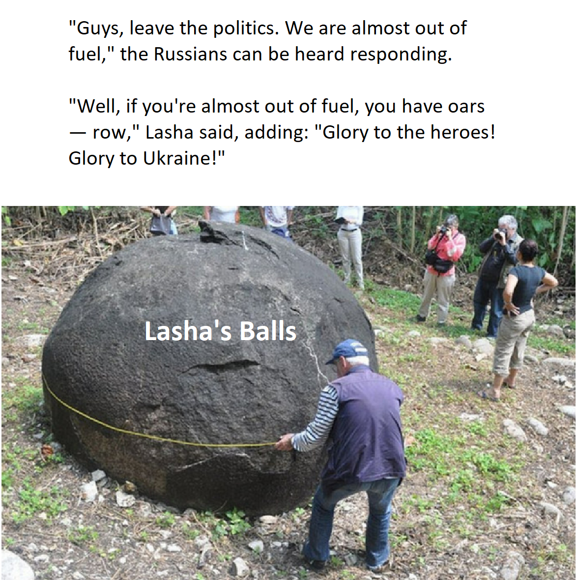 Mad Lad Georgian fuel ship captain | Scrolller