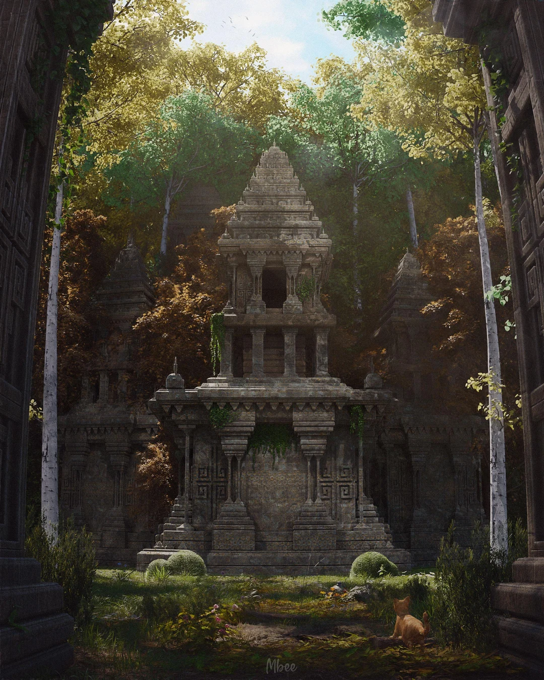 Temple amidst the trees | Scrolller