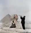 Louis Armstrong Plays For His Wife in Giza, 1961. | Scrolller