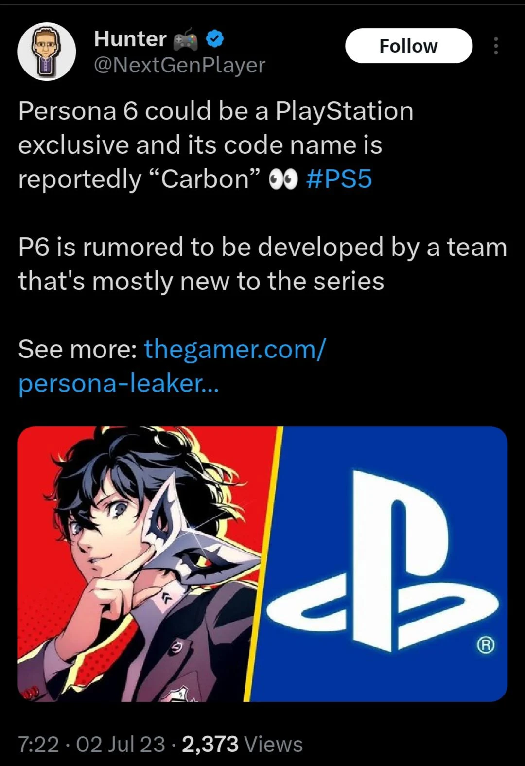 Persona 6 could be a PlayStation exclusive | Scrolller