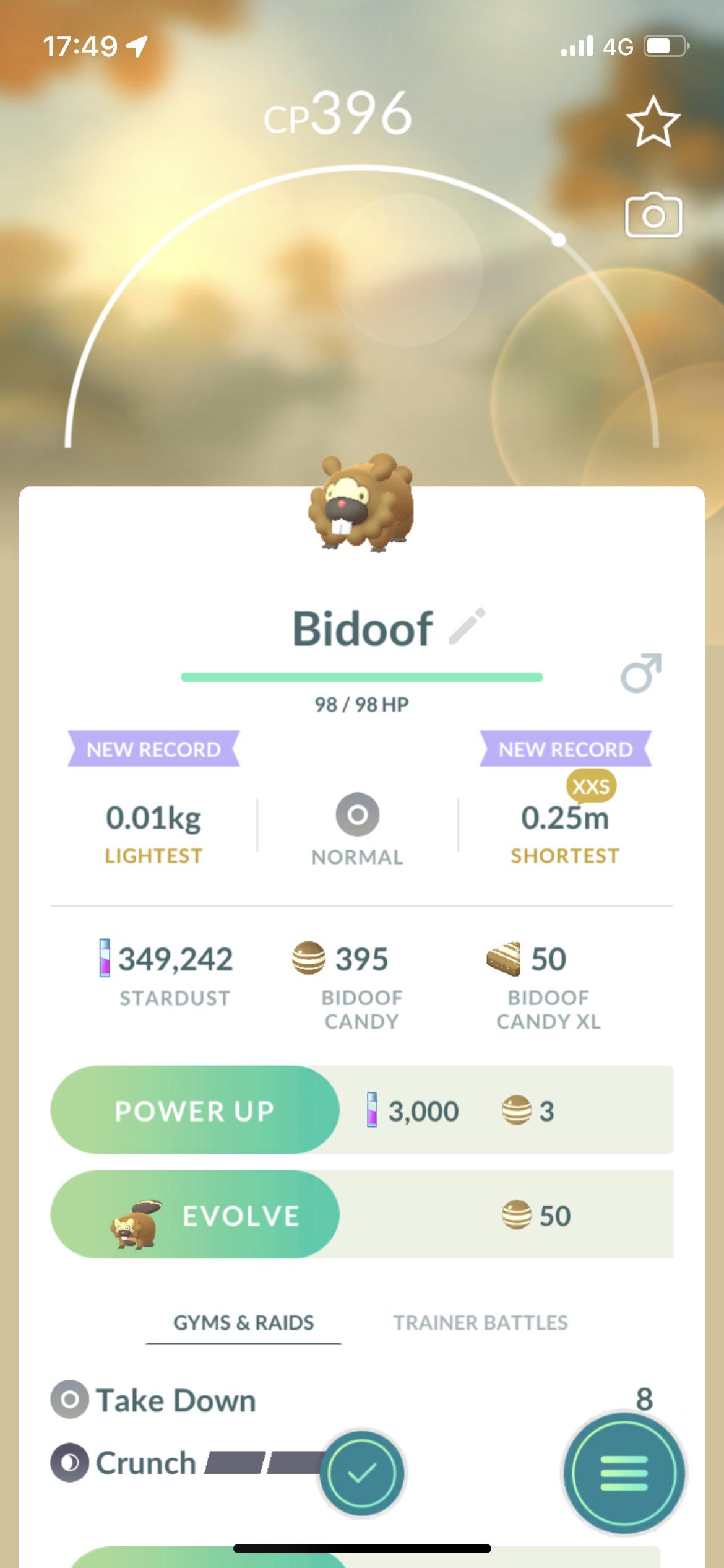 I just caught a Bidoof made out of gas | Scrolller