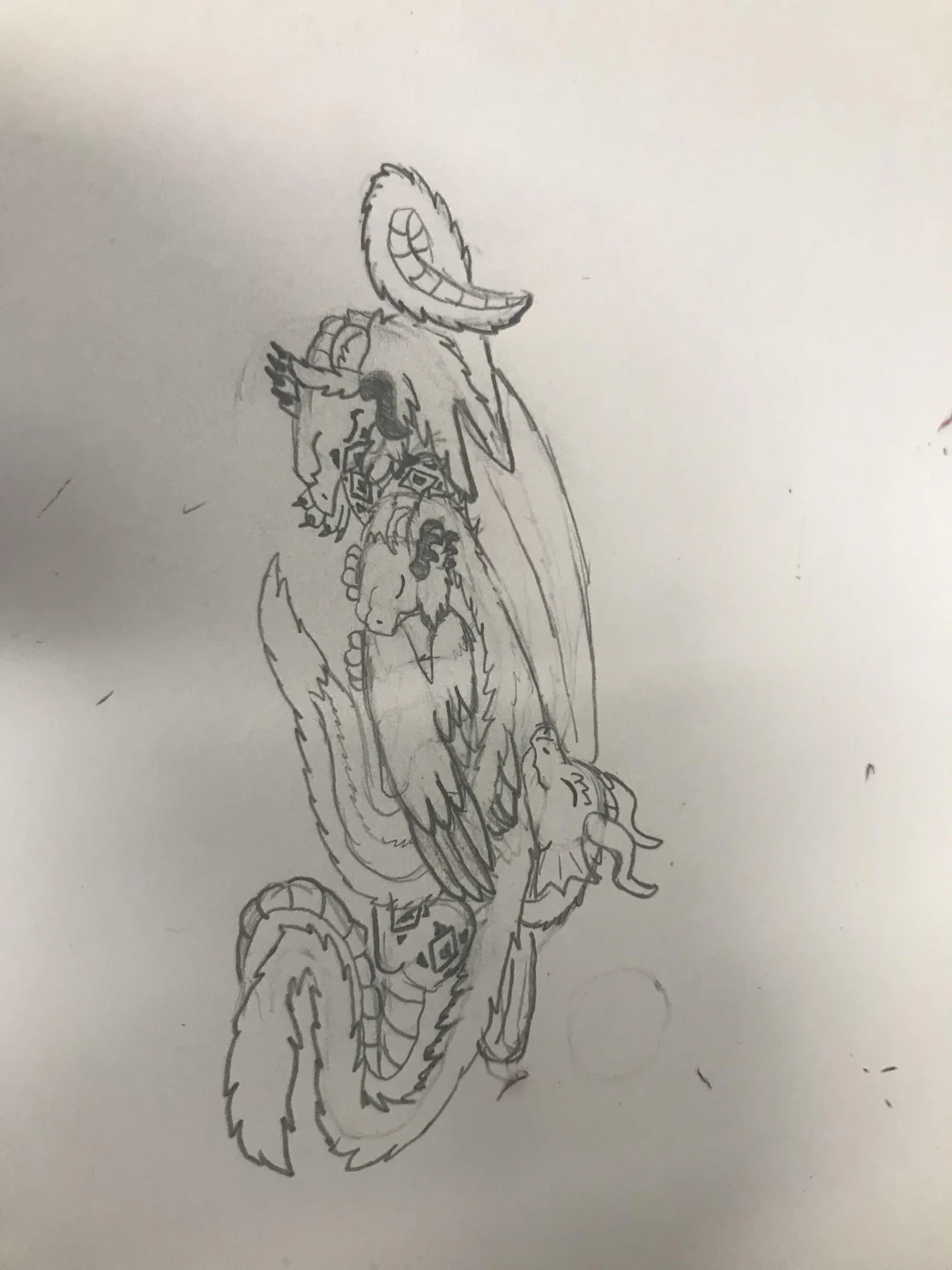 Sleeping Dragons Sketch | Scrolller