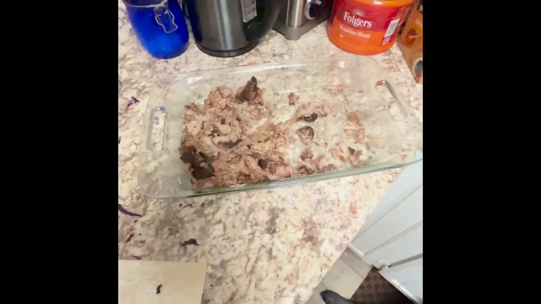 Leftover pulled pork egg rolls in the CI dutch oven. | Scrolller