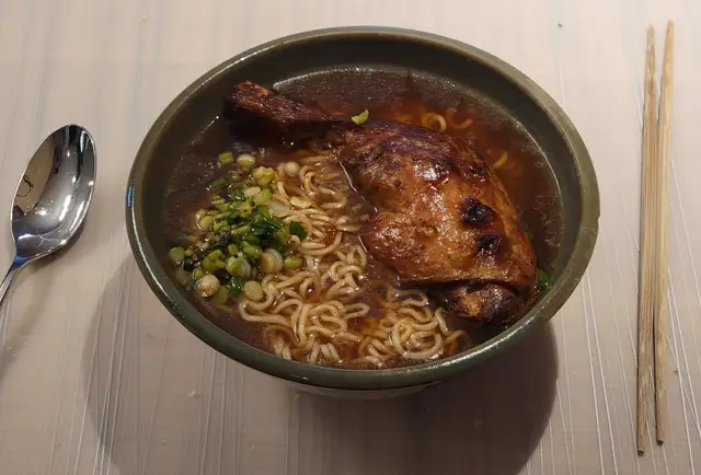 Seared duck confit (instant) shoyu ramen | Scrolller