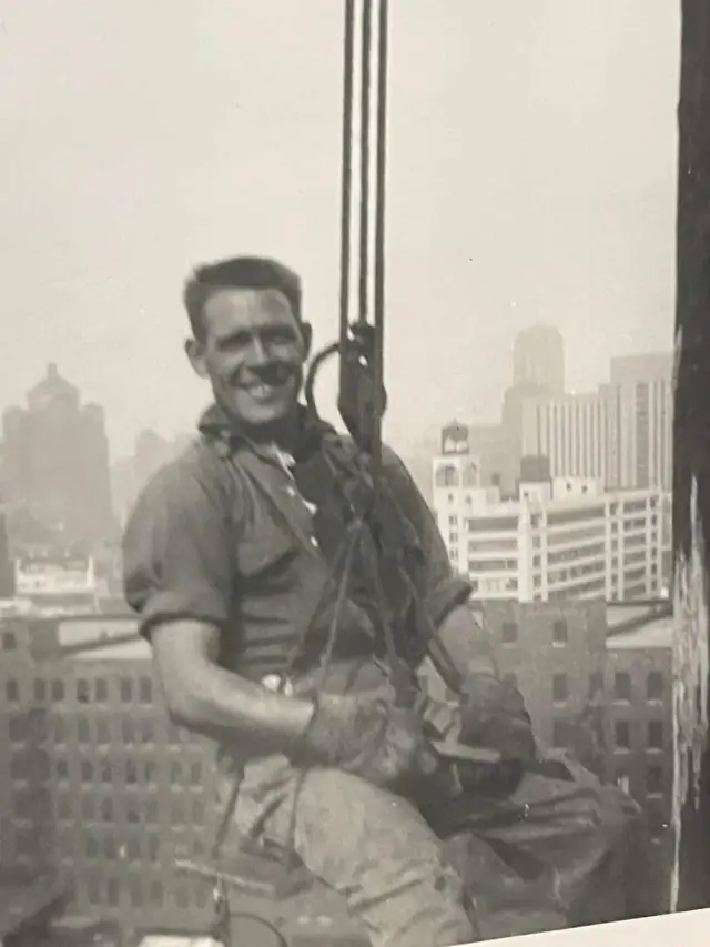 My grandpa working on Sears tower in Chicago. Circa 1940s | Scrolller