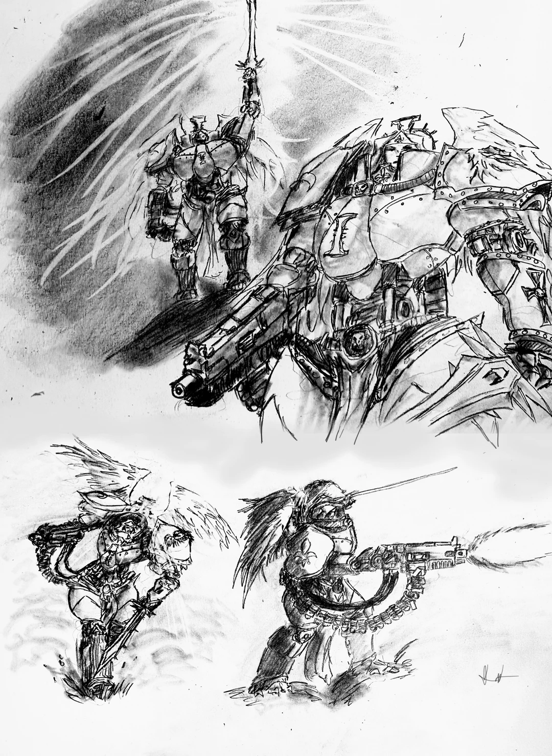 Commission sketch: 40k OC sketched by me | Scrolller