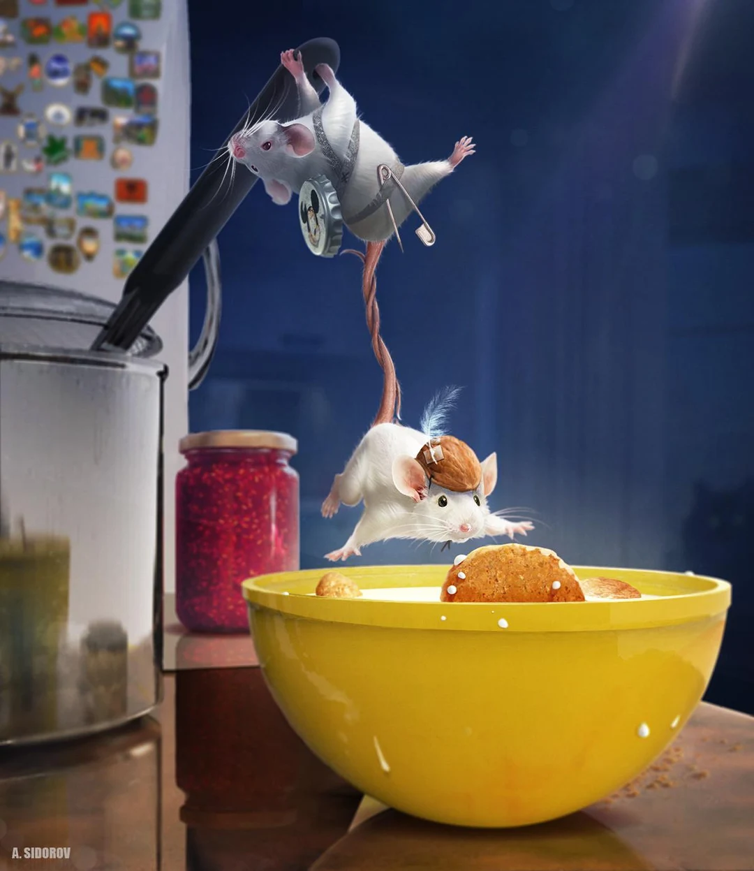 Cookie hunters by artist Andrei Sidorov | Scrolller