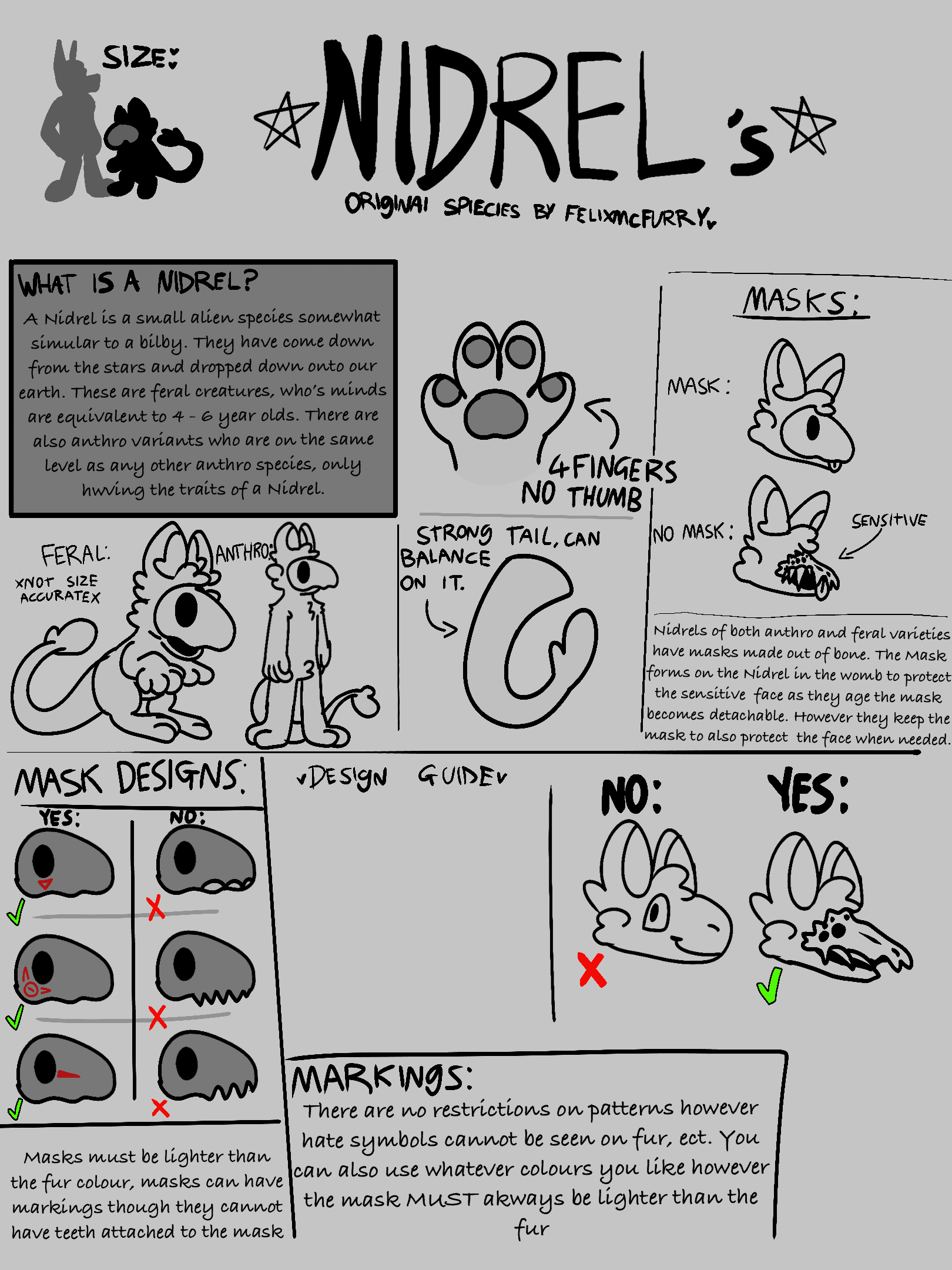 My attempt at an original species! | Scrolller