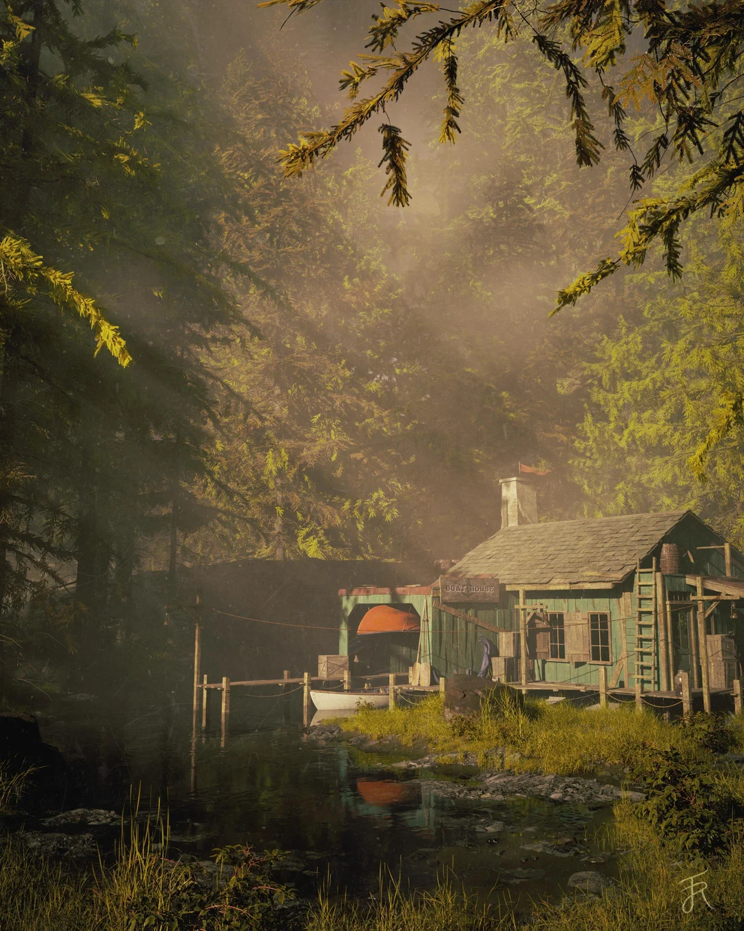 Solitary Retirement, Florenaux (me), 3D, 2023 | Scrolller