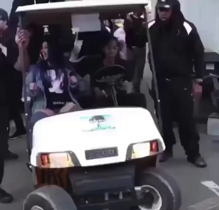 Lizzo almost flipped Cardi B's Golf Cart | Scrolller