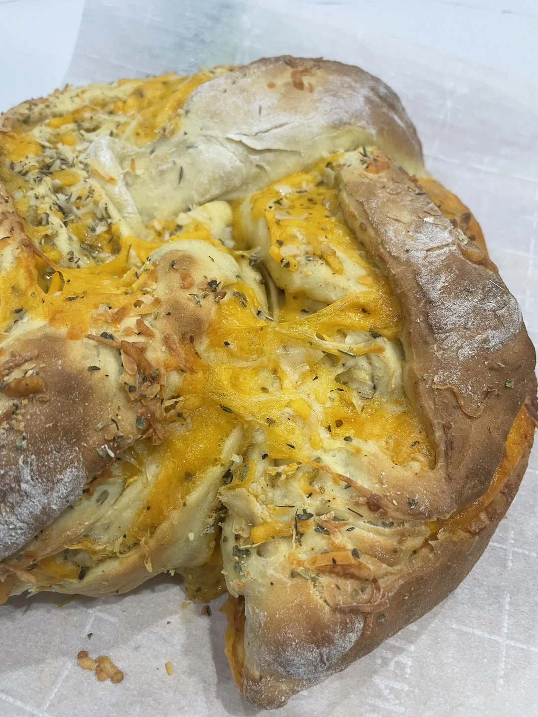 [homemade] Soft Garlic Herb Cheddar Cheese Bread | Scrolller