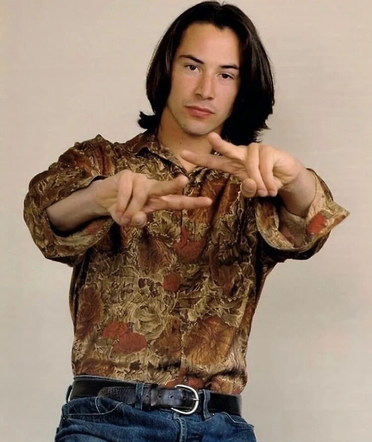 Keanu Reeves looking very 1990s | Scrolller