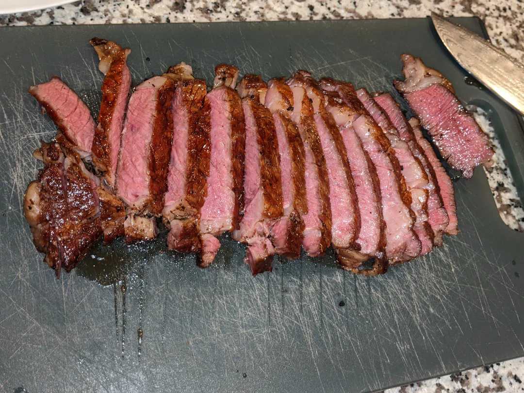 Made steak. I'm a bit rusty, I could've gotten the seat better. | Scrolller